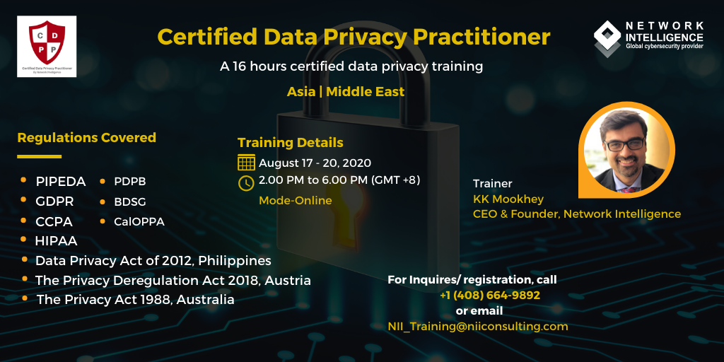 WEBINAR: CERTIFIED DATA PRIVACY PRACTITIONER (CDPP) COURSE - Manila Chapter